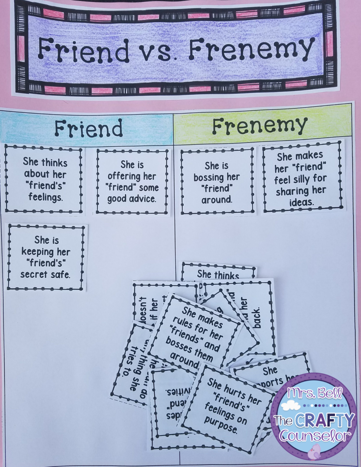 Frenemy Healthy Friendships Small Group Interactive Book - Mrs. Bell ...