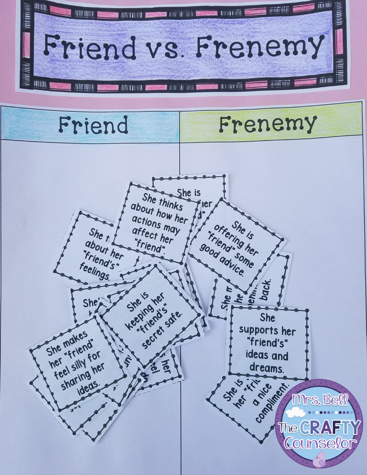 Frenemy Healthy Friendships Small Group Interactive Book - Mrs. Bell ...