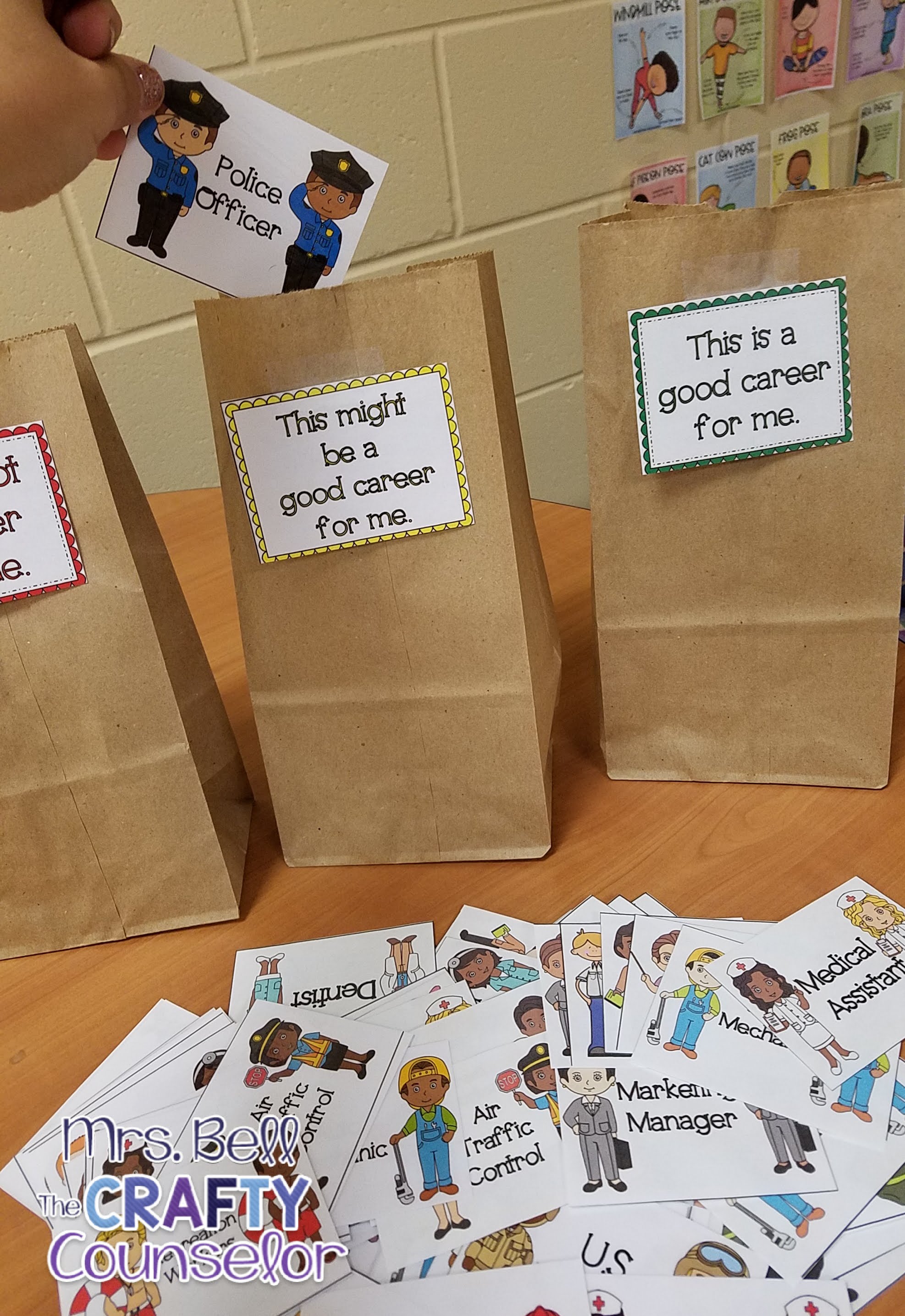 Mini Career Lesson - Career Card Sort - Mrs. Bell The Crafty Counselor