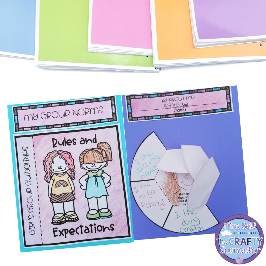 Small Group Counseling Curriculum For Girls | Interactive Notebook For ...