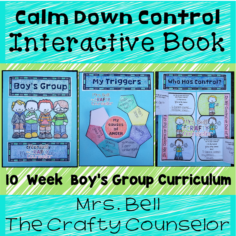 Boy's Group Interactive Book (Calm Down Control) (Anger Regulation ...