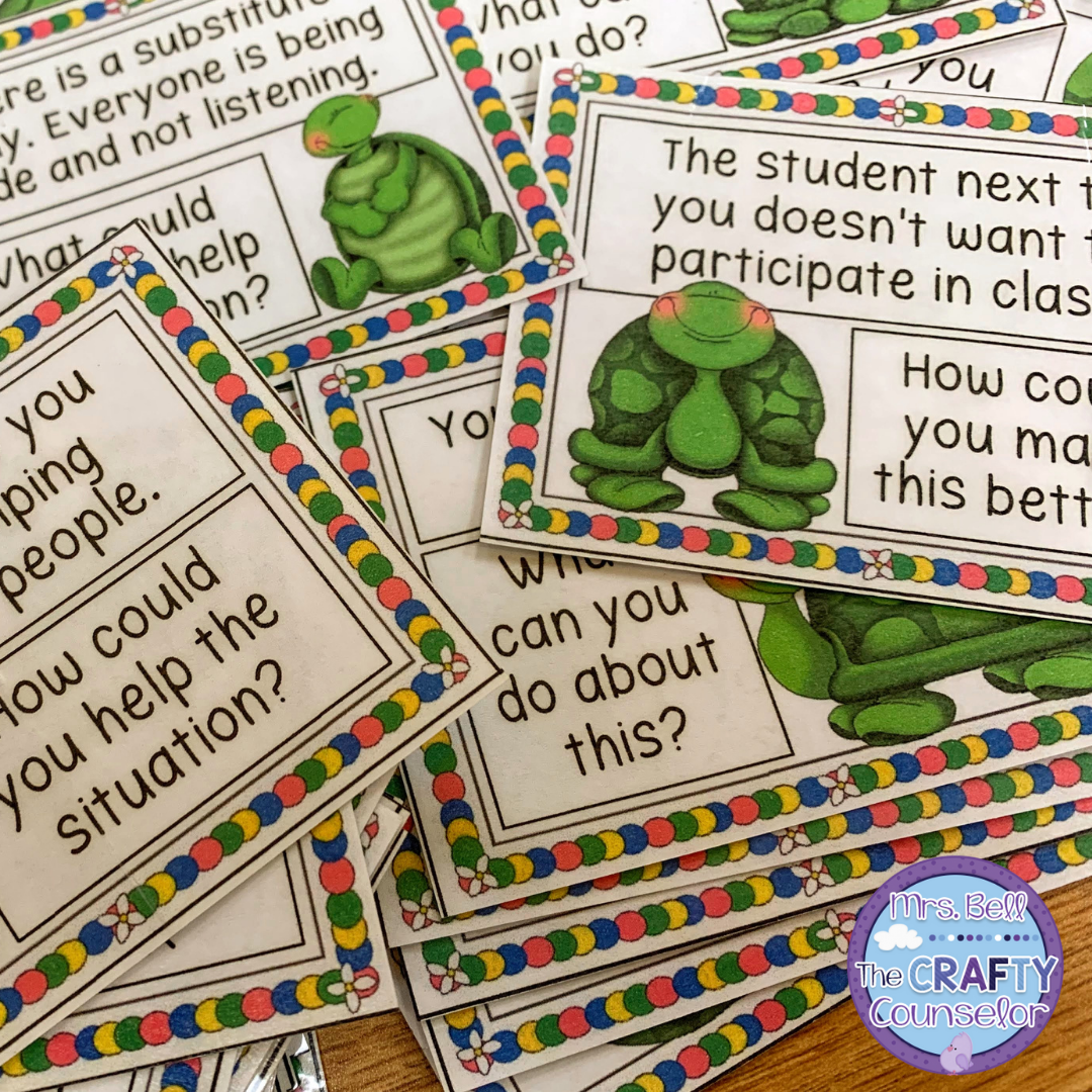 Being Helpful And Turtle Flipping - Mrs. Bell The Crafty Counselor