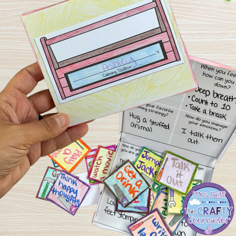 Calming Strategy Toolbox Craft – SEL Coping Skills Activity For Kids ...