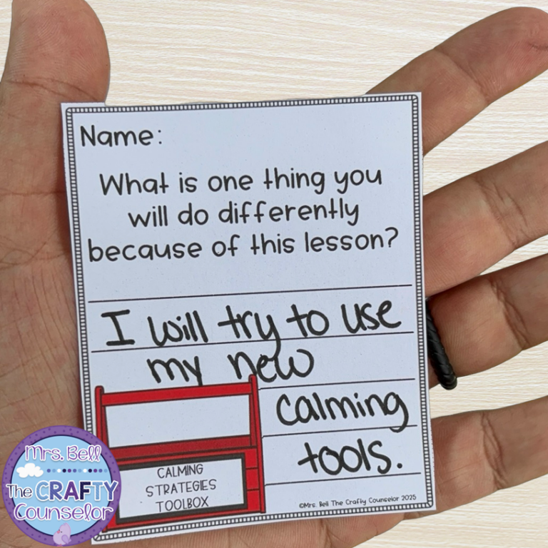 Calming Strategy Toolbox Craft – SEL Coping Skills Activity For Kids ...