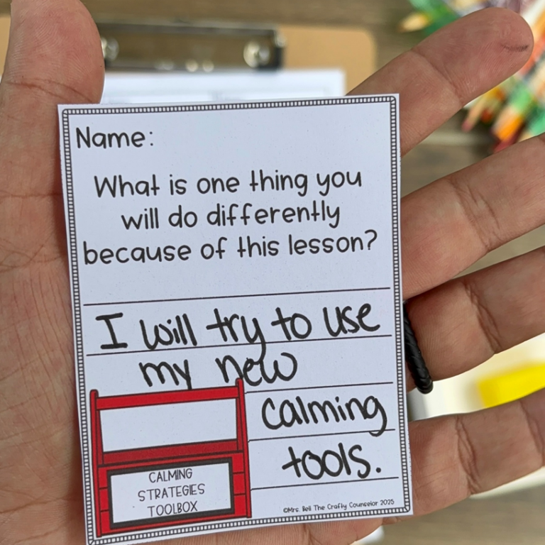 Calming Strategy Toolbox Craft – SEL Coping Skills Activity For Kids ...