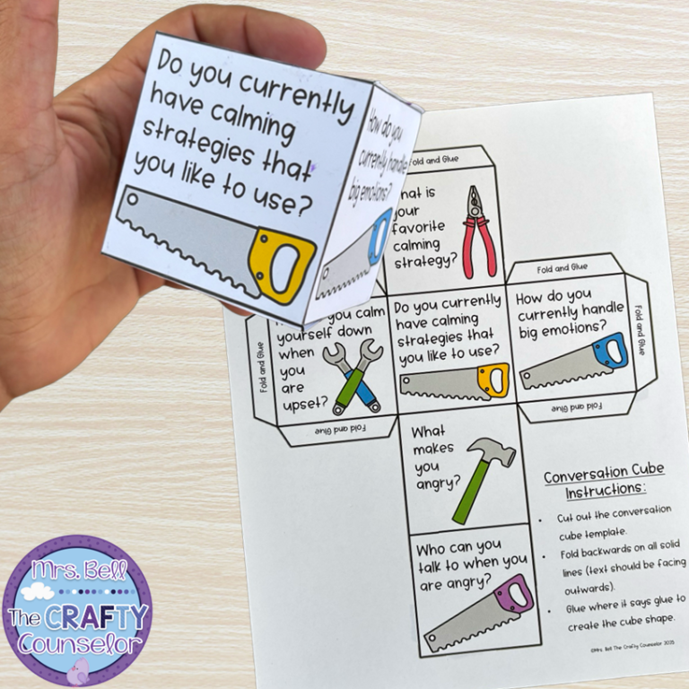 Calming Strategy Toolbox Craft – SEL Coping Skills Activity For Kids ...