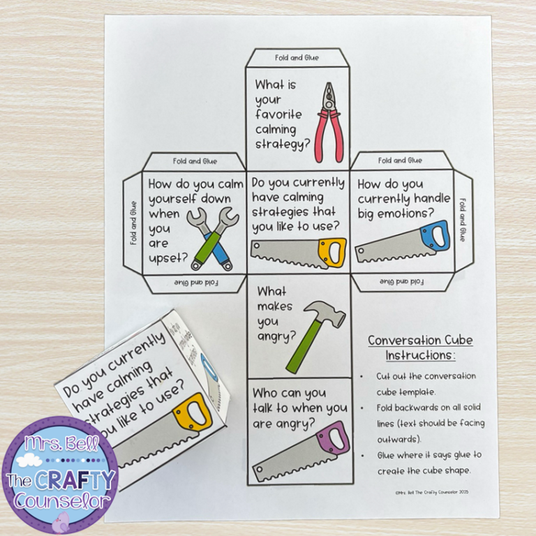 Calming Strategy Toolbox Craft – SEL Coping Skills Activity For Kids ...